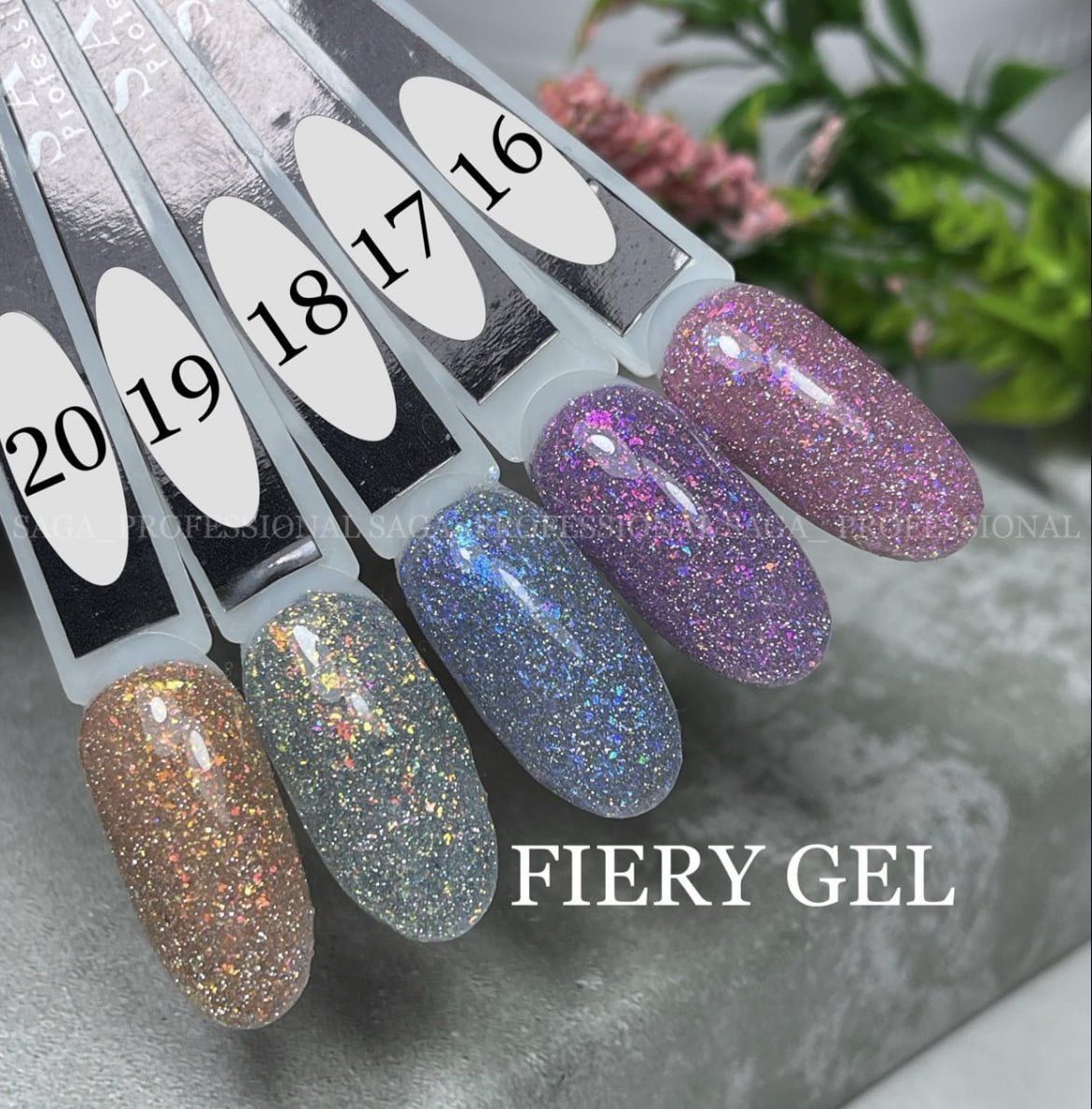Купити Світловідбиваючий гель-лак Saga FIERY GEL № 17, 9 мл 16638 в ...